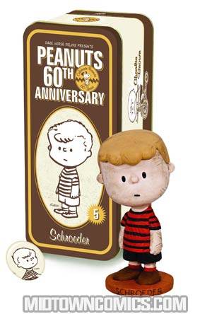 60th Anniversary Classic Peanuts Character #5 Schroeder Mini Statue
