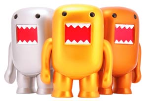 Domo 4-Inch Metallic Vinyl Figure - Silver