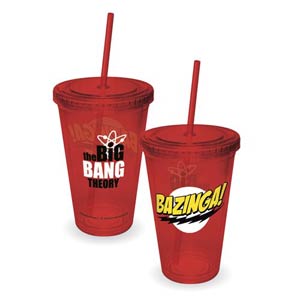 Big Bang Theory Bazinga 16-Ounce Travel Cup With Straw