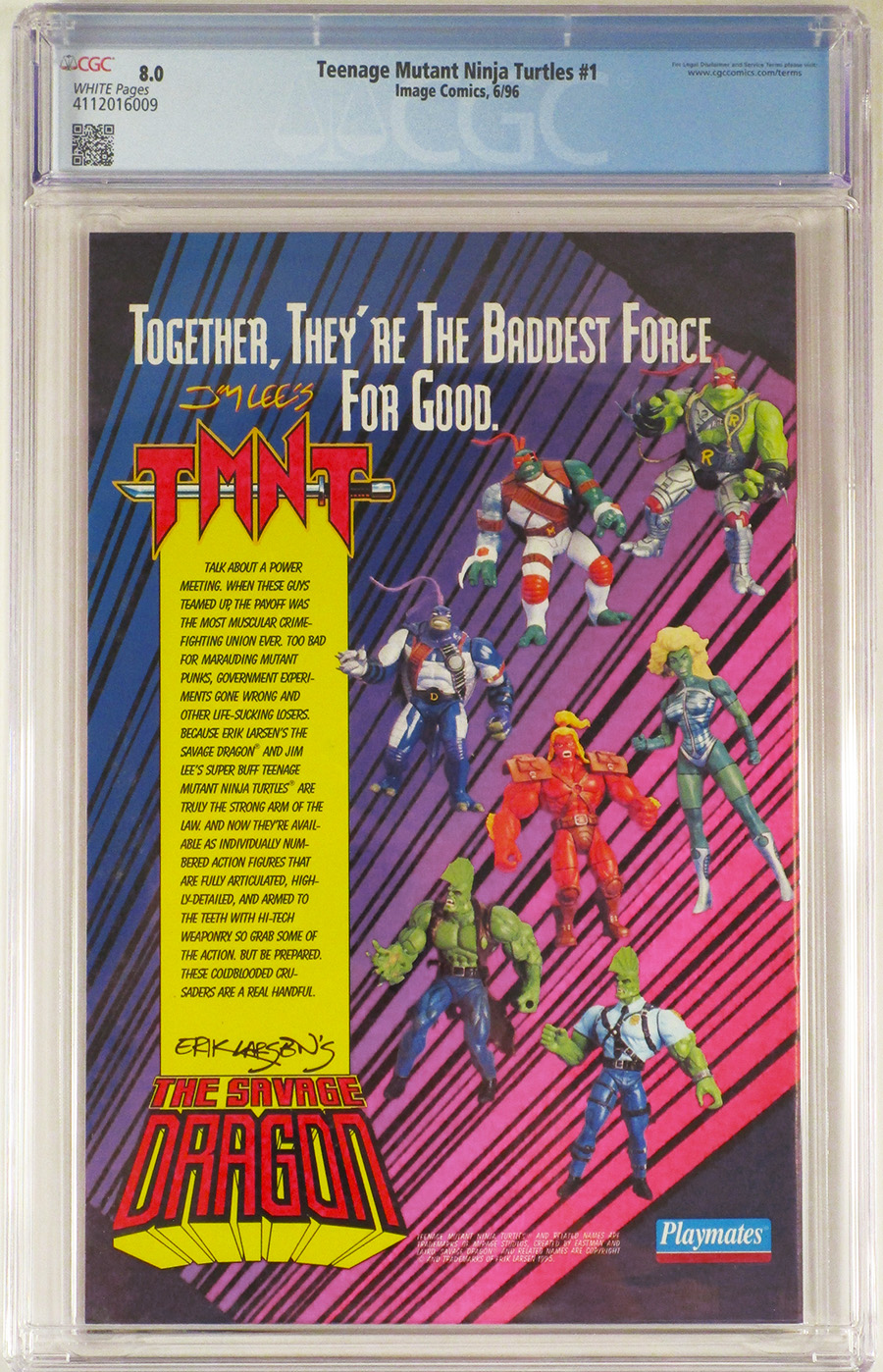 Teenage Mutant Ninja Turtles Vol 3 #1 Cover B CGC 8.0