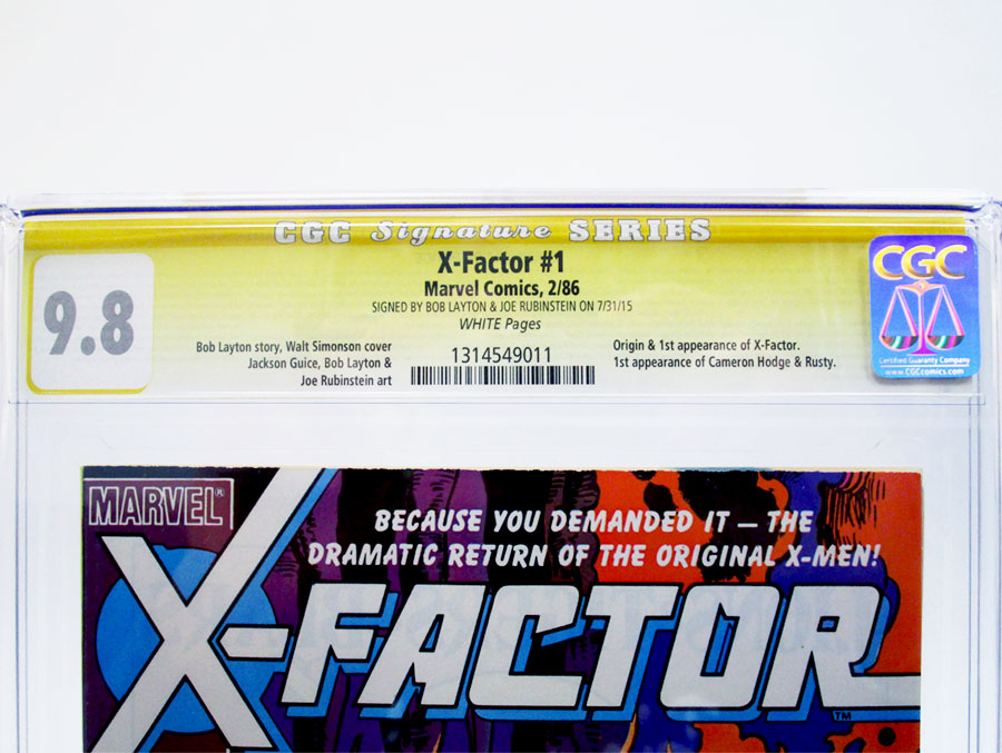 X-Factor #1 Cover C Signed by Bob Layton and Joe Rubinstein CGC ...