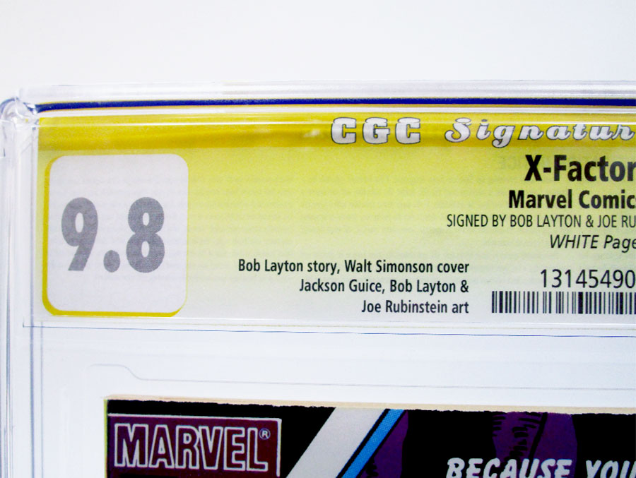 X-Factor #1 Cover C Signed by Bob Layton and Joe Rubinstein CGC Signature Series 9.8