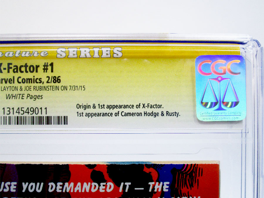 X-Factor #1 Cover C Signed by Bob Layton and Joe Rubinstein CGC ...