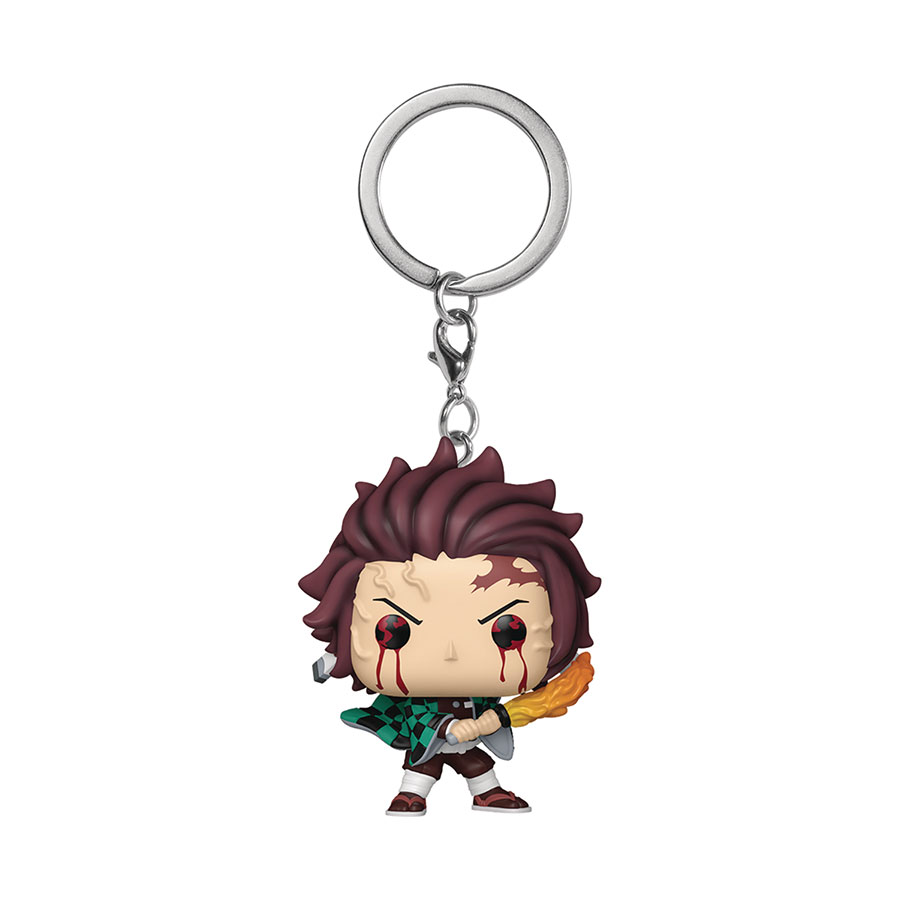 POP Keychain Demon Slayer Kimetsu No Yaiba Tanjiro Sun Breathing Vinyl ...