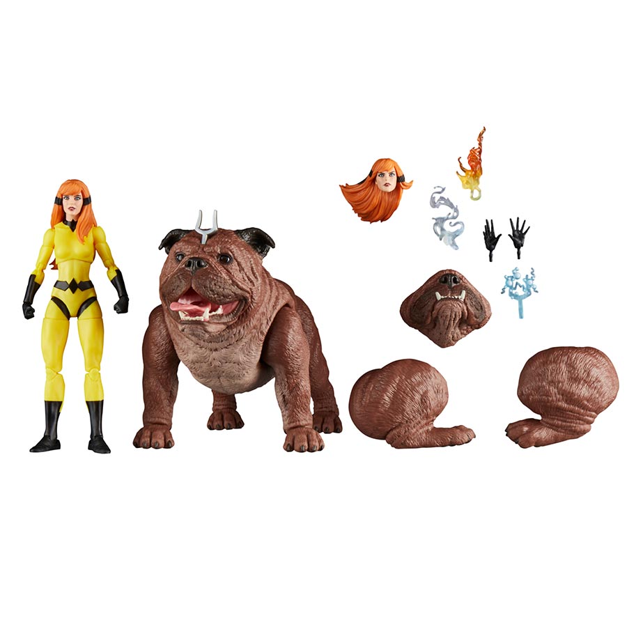 Marvel Legends 6-Inch Action Figure Inhumans 2-Pack - Lockjaw And Crystal