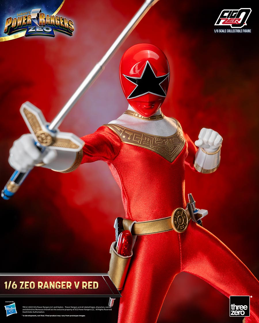 Power Rangers Zeo FigZero Zeo Ranger V Red 1/6 Scale Action Figure
