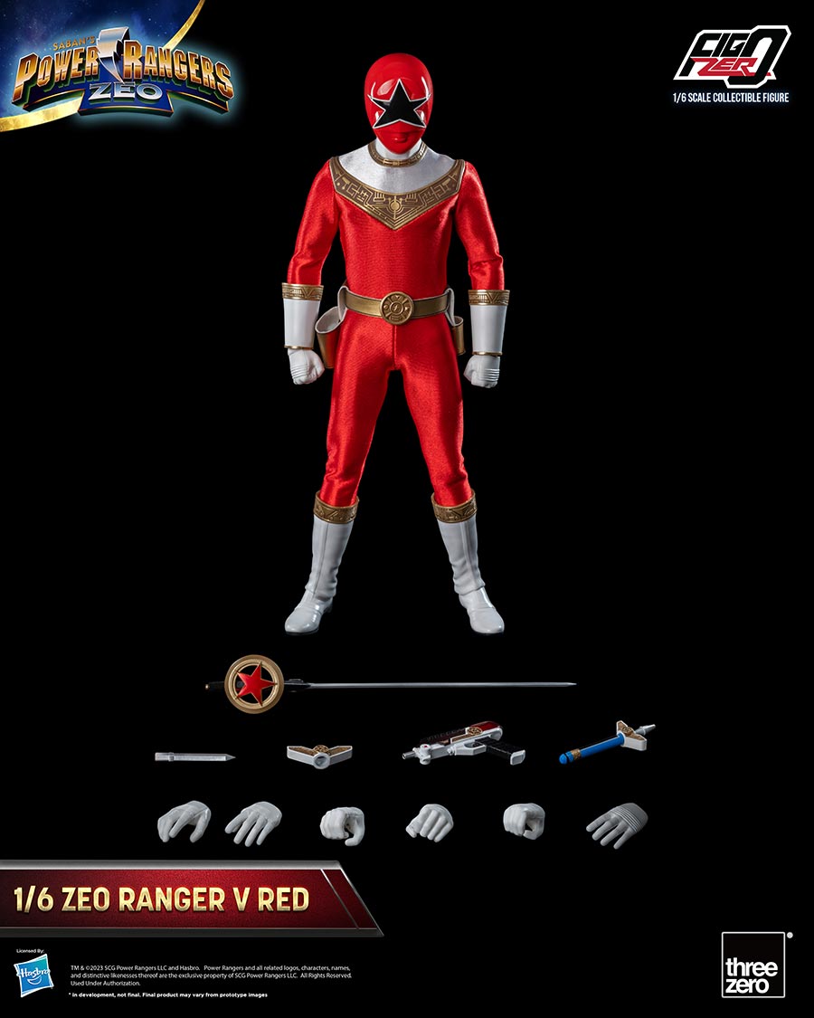Power Rangers Zeo FigZero Zeo Ranger V Red 1/6 Scale Action Figure