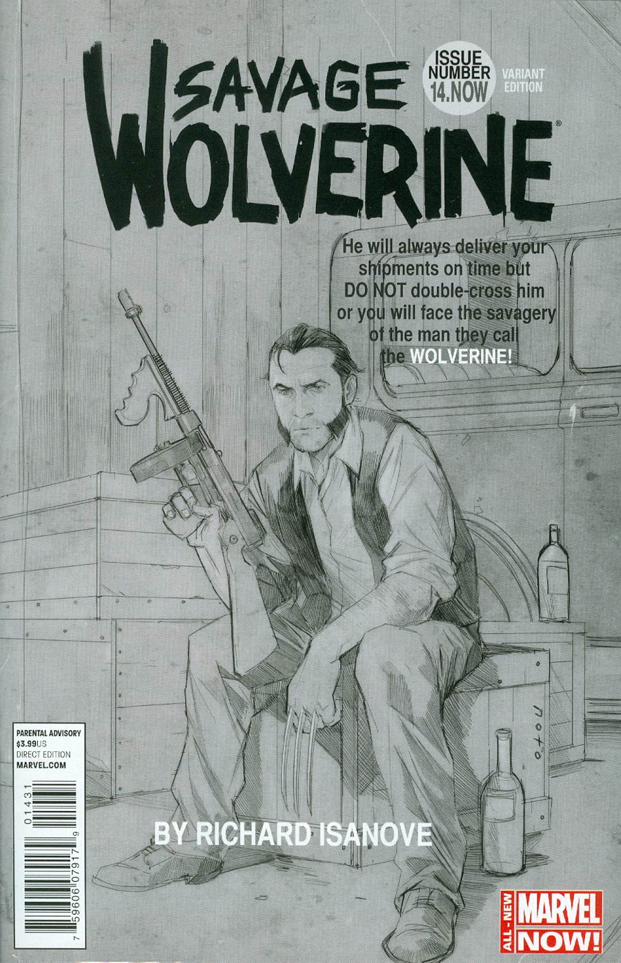 Savage Wolverine #14.NOW Cover E Incentive Phil Noto Sketch Variant Cover