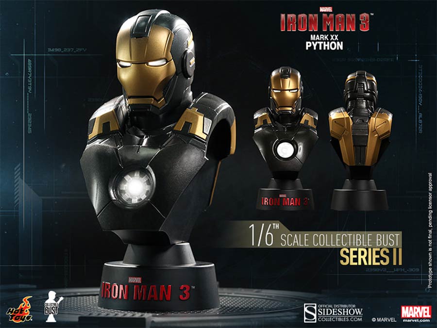 Iron Man 3 Iron Man Mark 20 Python 4.5-Inch Collectible Bust