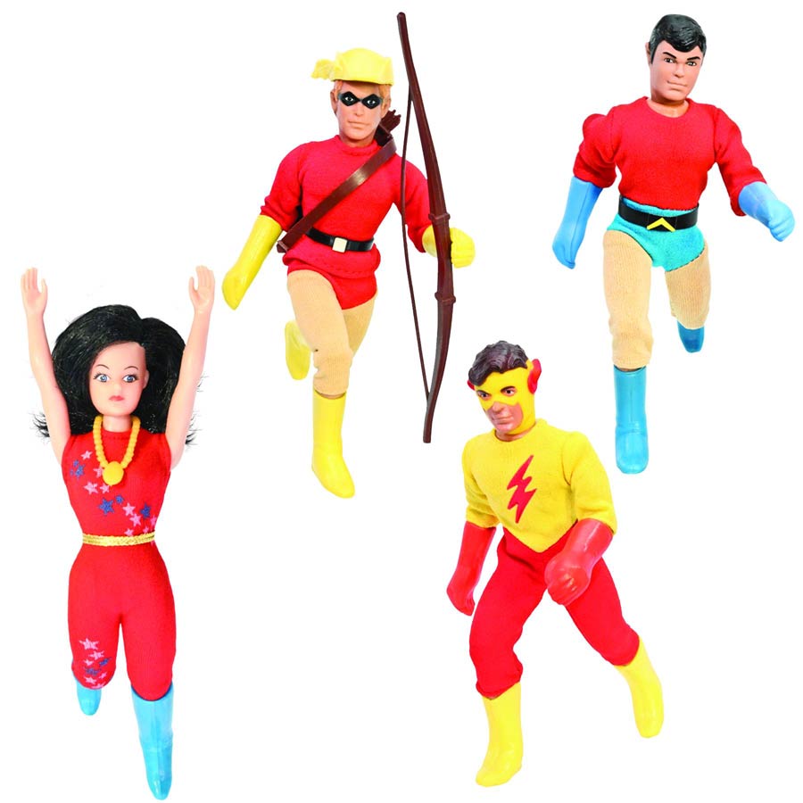 DC Teen Titans Retro Series 1 8-Inch Action Figure Complete 4-Figure Set
