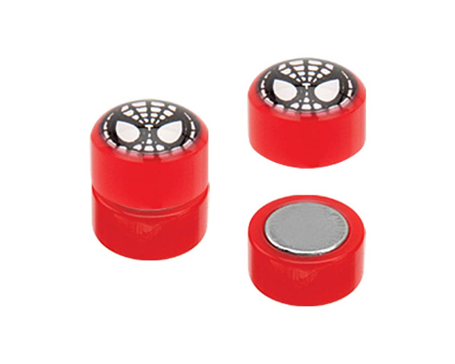 Marvel Comics Red Magnetic Acrylic Faux Plugs - Spider-Man Face