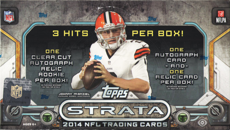 Topps 2014 Strata Football Trading Cards Box