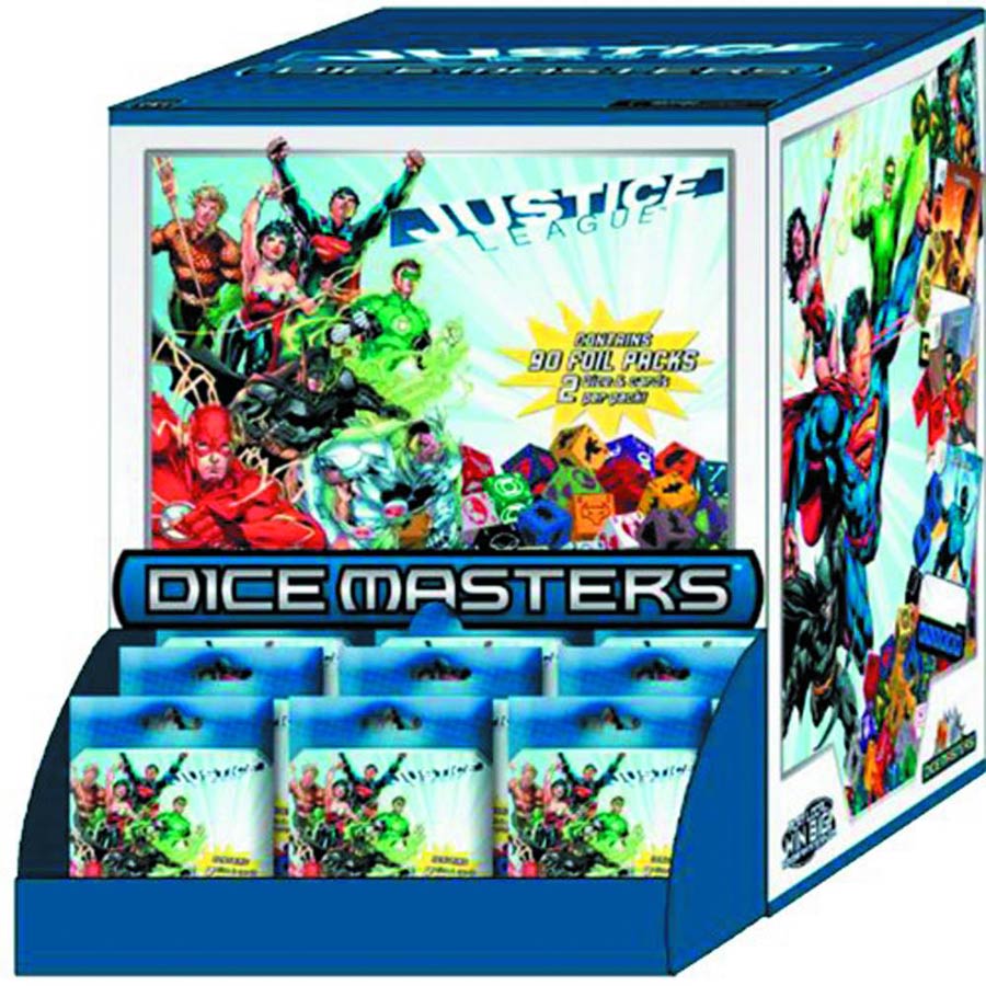 DC Dice Masters Justice League Gravity Feed Display Of 90 Booster Packs