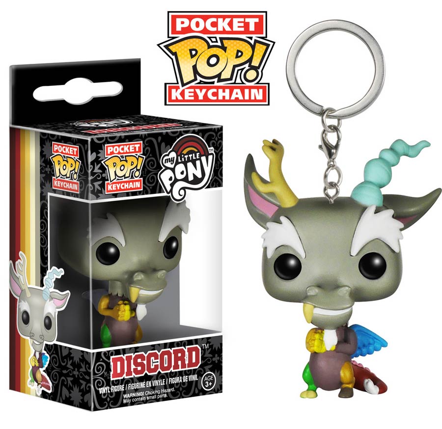 POP My Little Pony Discord Vinyl Figure Pocket Keychain