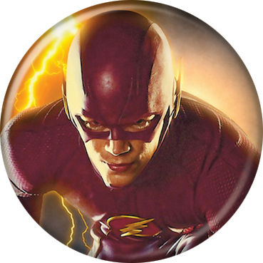 DC Comics 1.25-inch Button - Flash TV Close-Up (84366)