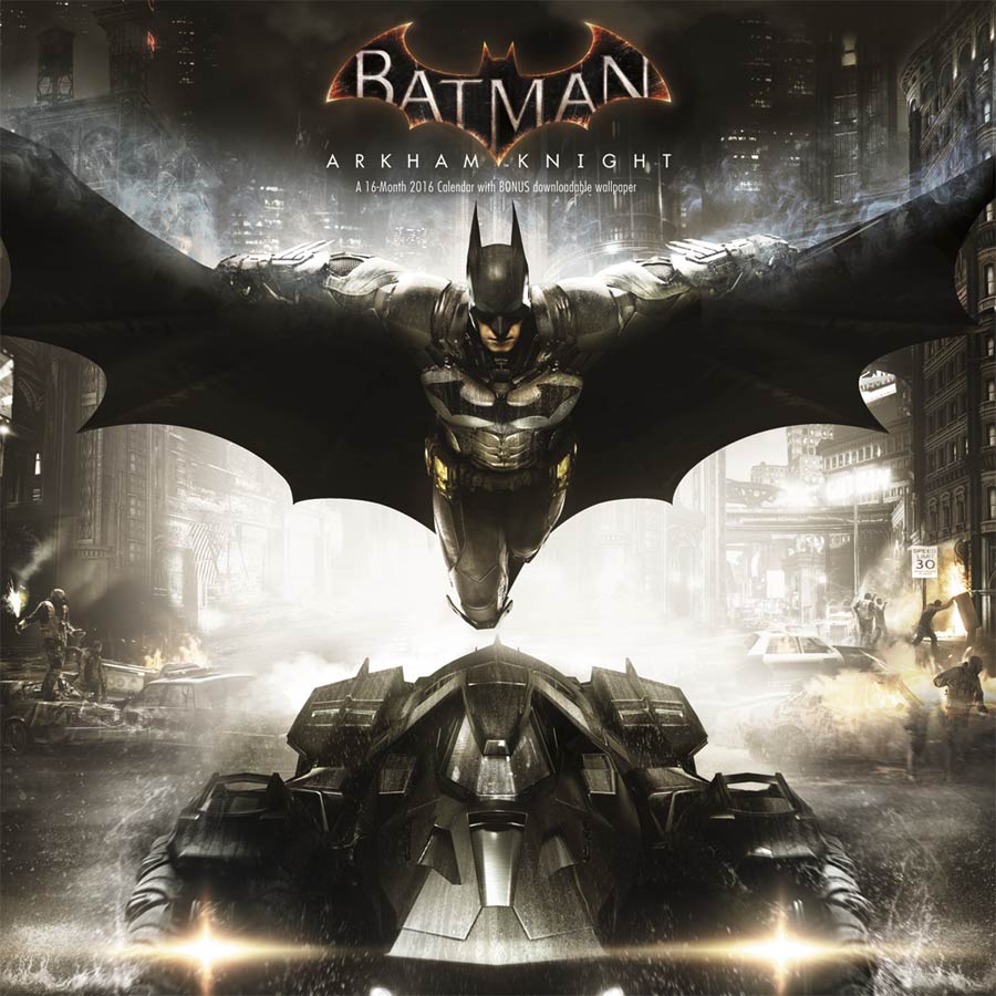 Batman Arkham Knight 2016 12x12-inch Wall Calendar