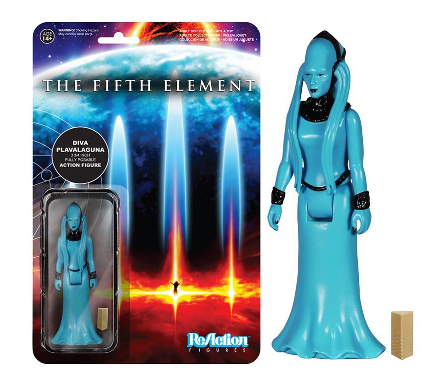 ReAction The Fifth Element Diva Plavalaguna 4-Inch Action Figure