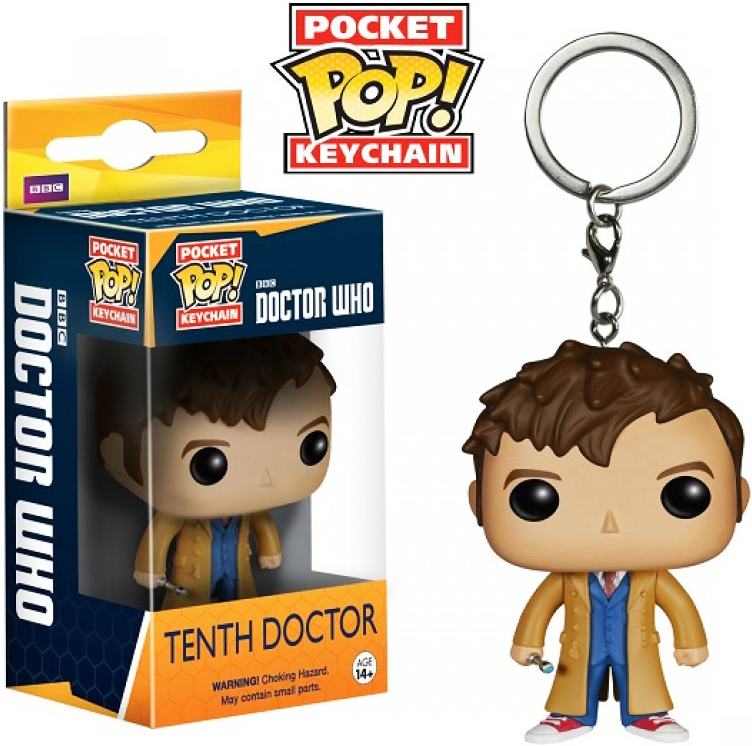 POP Doctor Who 10th Doctor Vinyl Figure Pocket Keychain