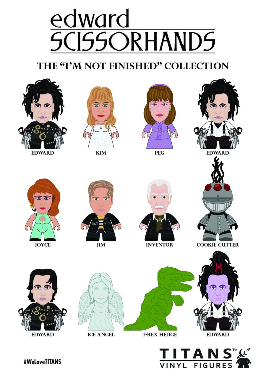 Edward Scissorhands Series 1 Mini Figure Blind Mystery Box 20-Piece Display