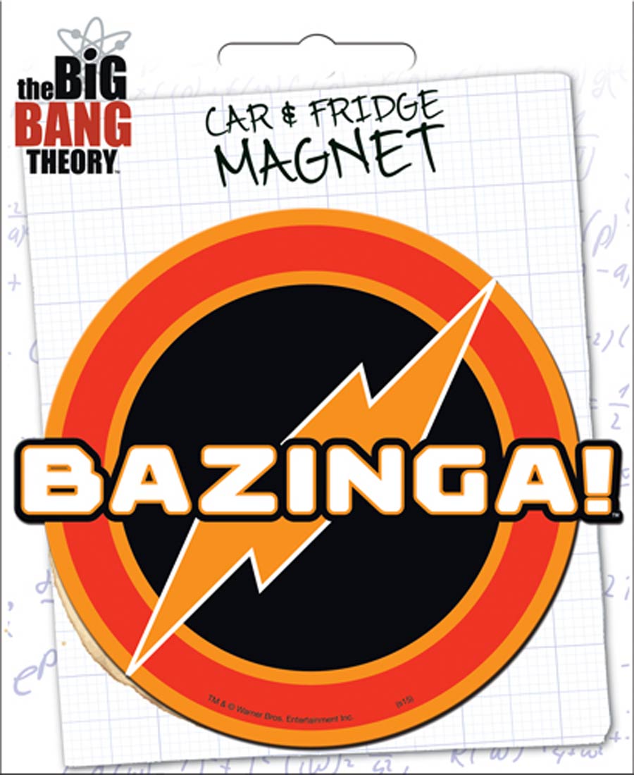 Big Bang Theory Car Magnet Die-Cut - Bazinga (31008BBT)