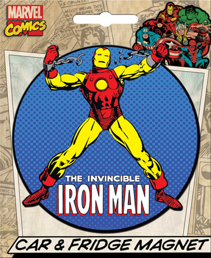 Marvel Comics Car Magnet Die-Cut - Iron Man Character (31016MV)