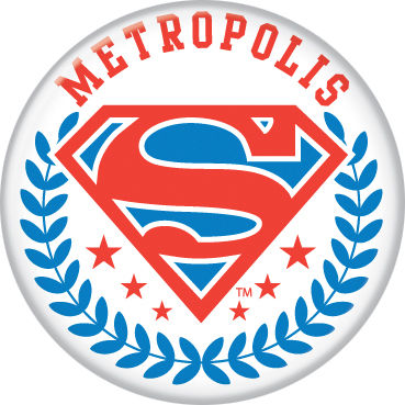 DC Comics 1.25-inch Button - Metropolis Superman Logo Button (84501)