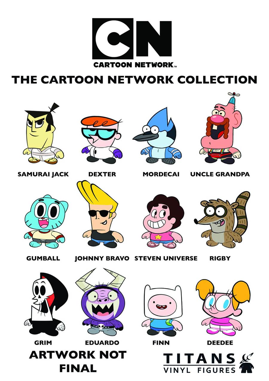 Cartoon Network Titans Mini Figure Series 1 Blind Mystery Box 20-Piece ...