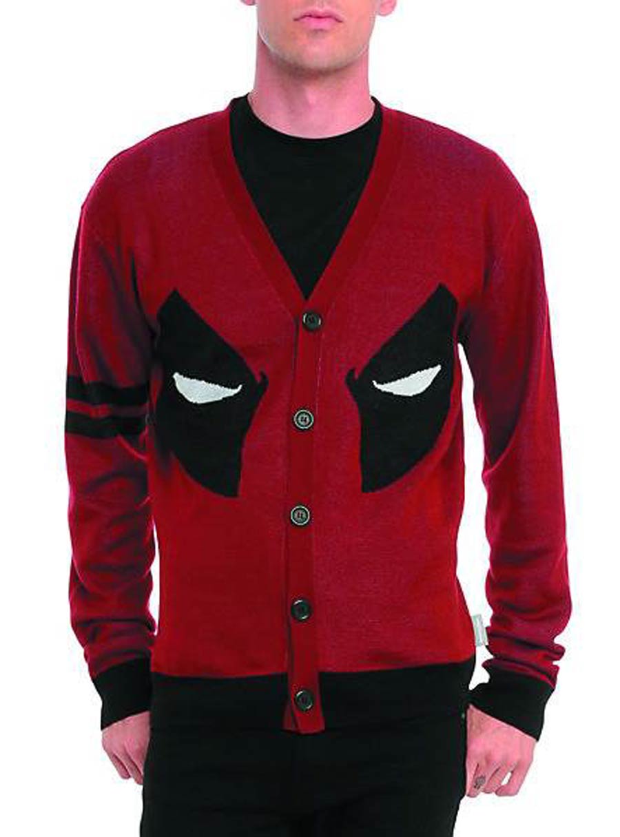 Deadpool Mr Wilson Cardigan Sweater Large