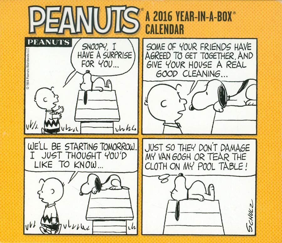 Peanuts 2016 6x5-inch Page-A-Day Calendar - Midtown Comics