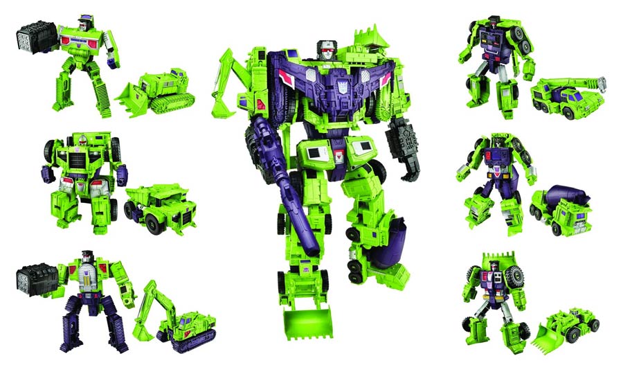 Transformers Generations Titan Devastator Action Figure Set
