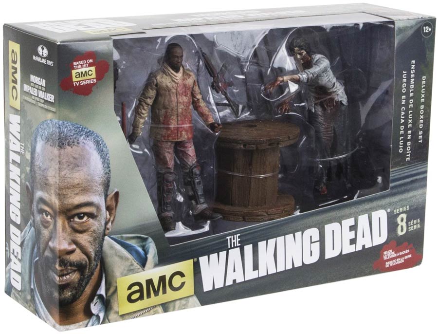 Walking Dead TV Morgan With Impaled Walker And Spiked Trap Deluxe Box ...