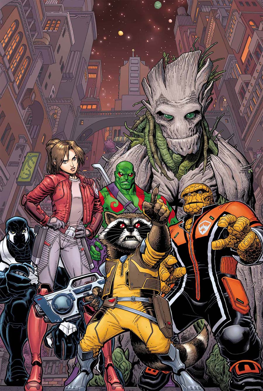 Guardians Of The Galaxy By Arthur Adams Poster