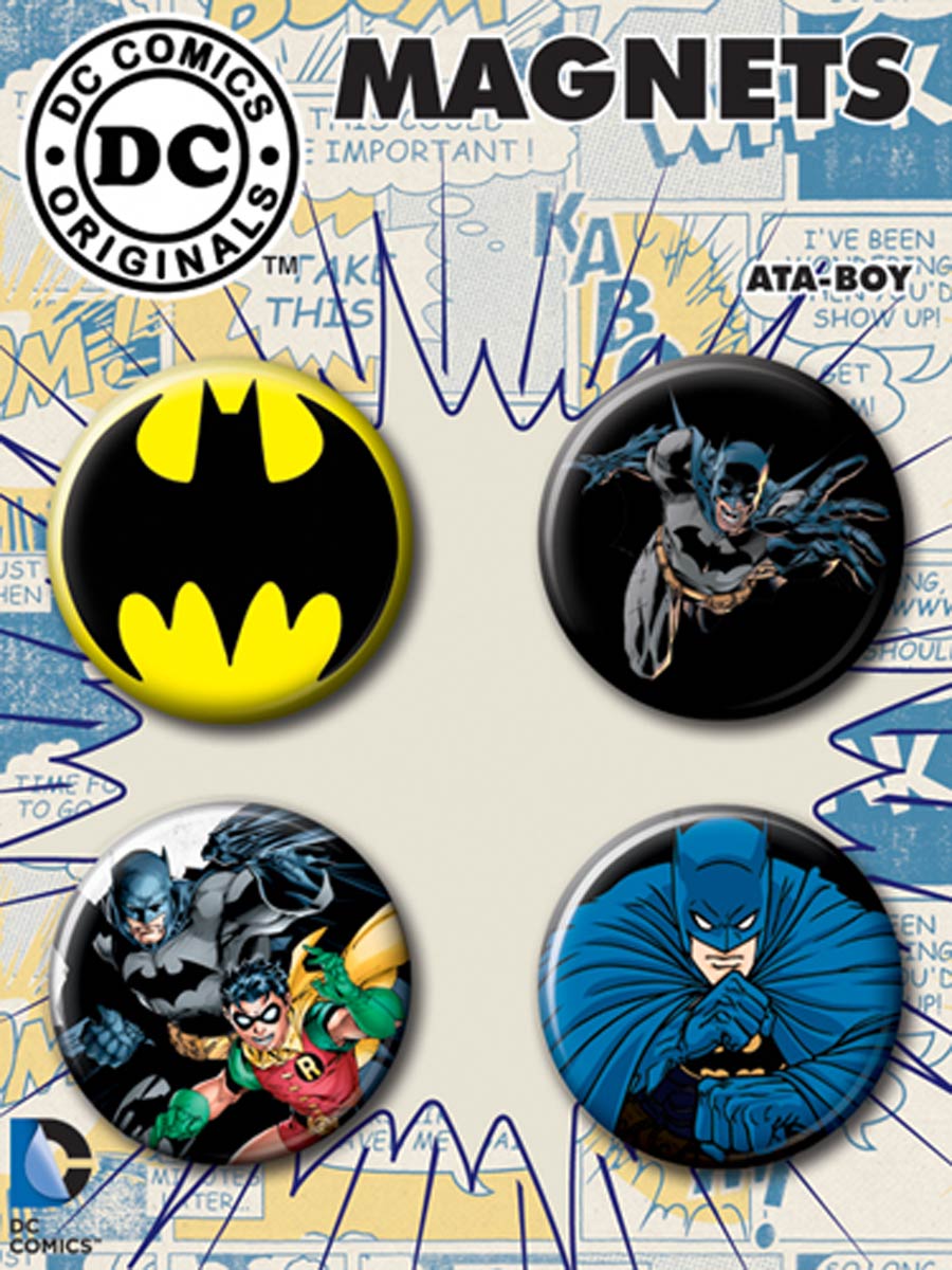 DC Comics 1.25-inch 4-Magnet Set - Batman (40210RM4)