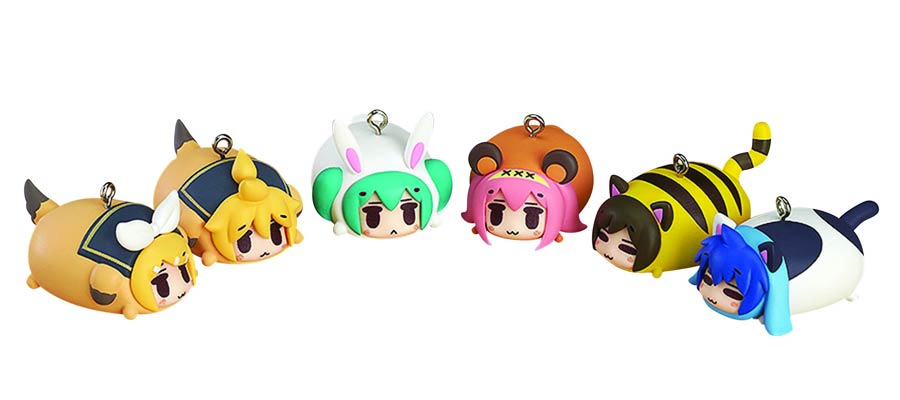 Hatsune Miku Animal Charm Strap Blind Mystery Box 8-Piece Display