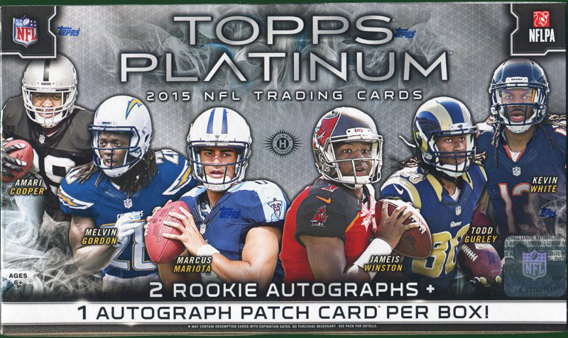 Topps 2015 Platinum Football Trading Cards Box