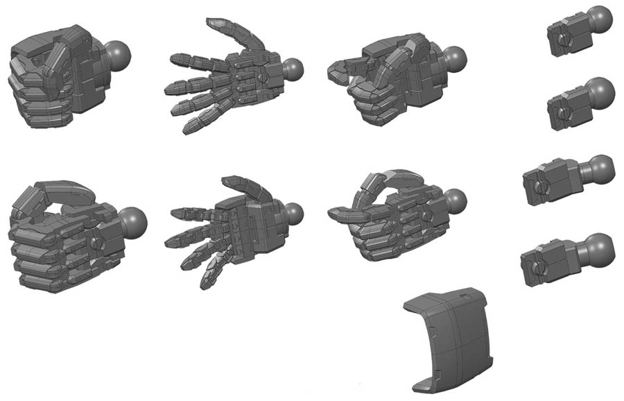 Gundam Builders Parts HD Kit - Box of 12 Units - #38 MS Hand 02 Zeon ...
