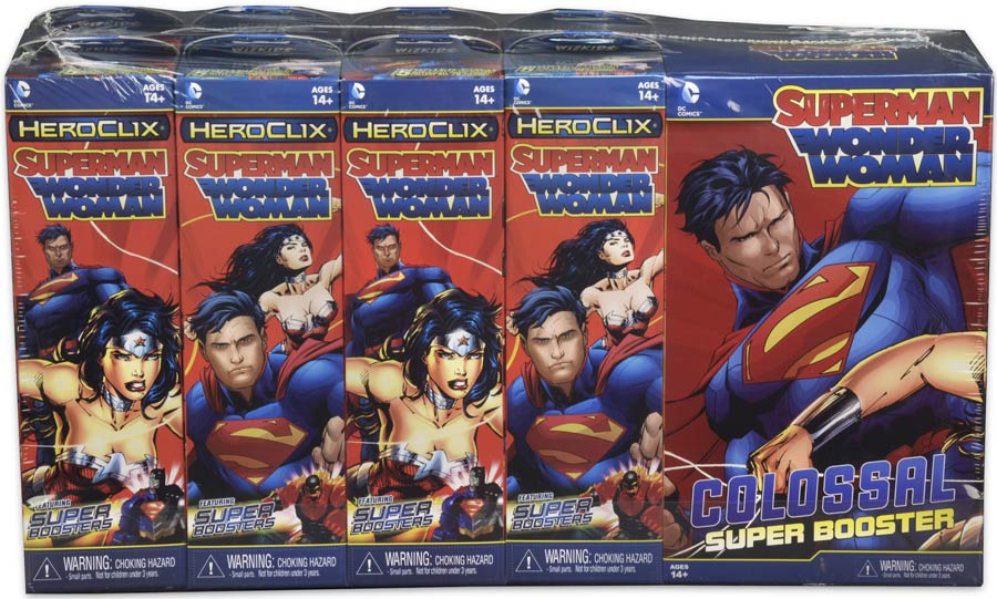 DC HeroClix Superman And Wonder Woman Super Booster Pack