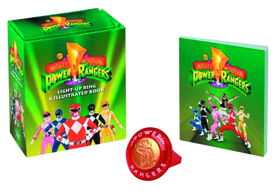 Mighty Morphin Power Rangers Light-Up Ring & Illustrated Book Kit