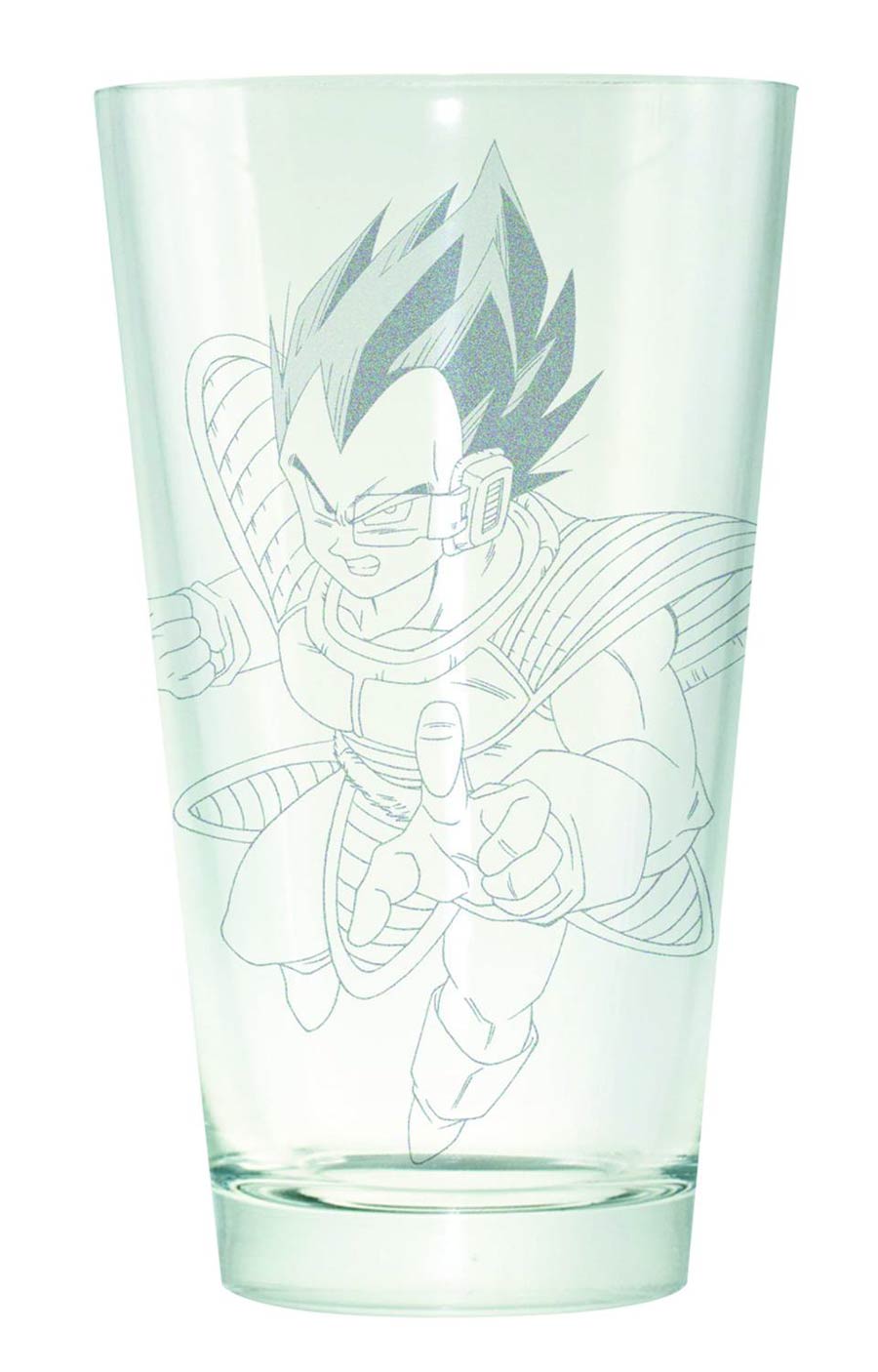 Dragon Ball Z Vegeta Etched Pint Glass