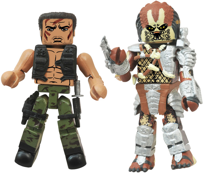 Predator Minimates Series 1 Dutch & Unmasked Predator 2-Pack