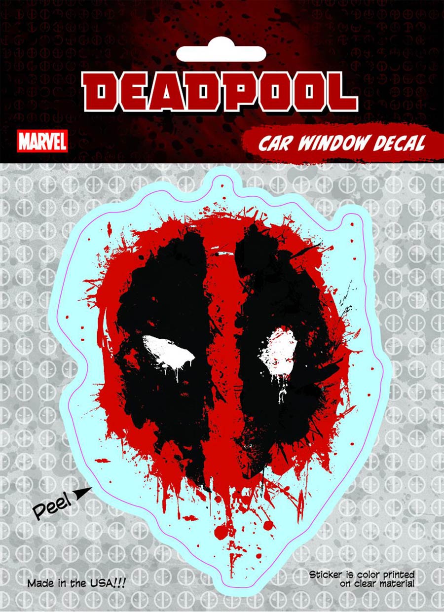Deadpool Vinyl Decal - Splatter Logo