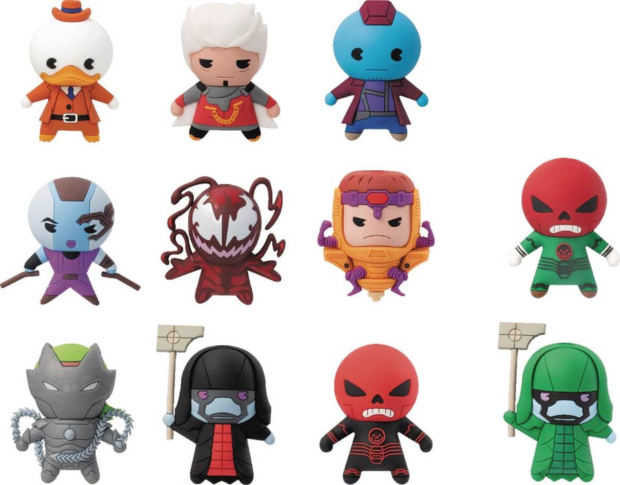 Marvel Laser Cut Figural Keyring Series 4 Blind Mystery Box 24-Piece ...