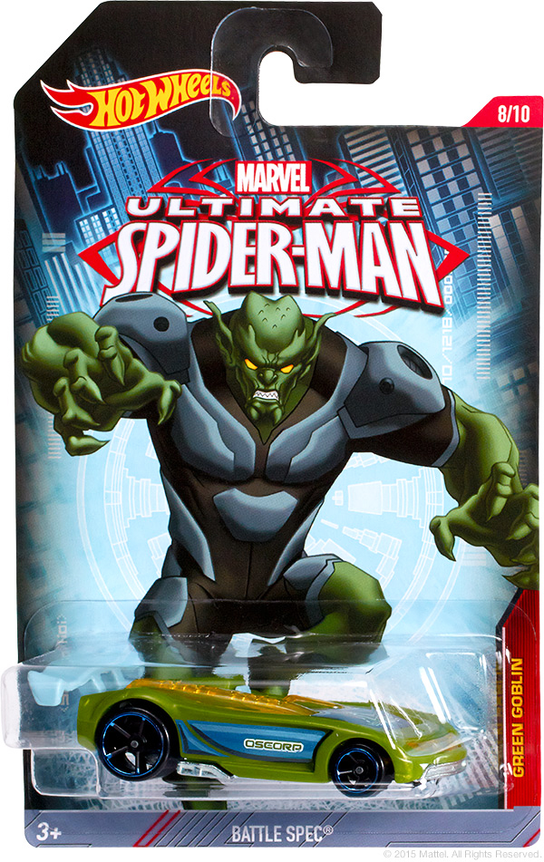 Hot Wheels Spider-Man 1/64 Scale Die-Cast Car - Battle Spec Car