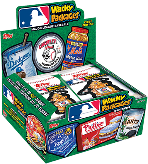 Topps 2016 MLB Wacky Packages Trading Cards Collectors Pack