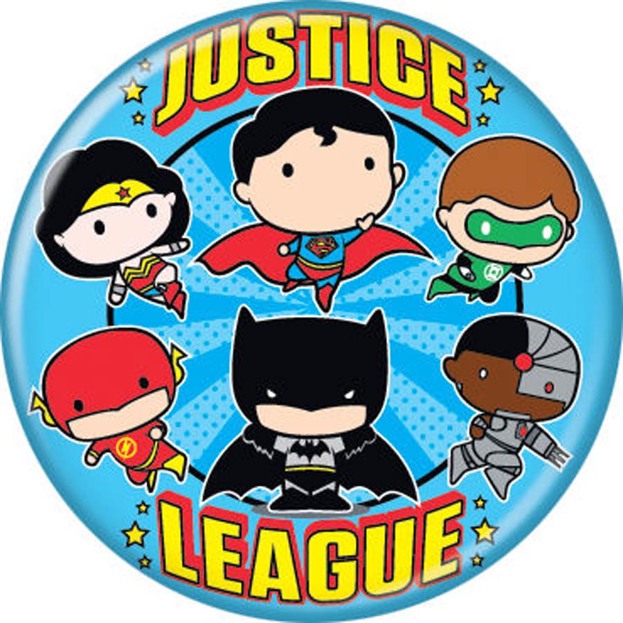 DC Comics 1.25-Inch Button Chibi - Justice League (85164)