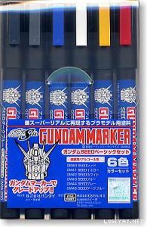 Gundam Marker Set - Box Of 12 Units - GMS109 Gundam SEED Basic Set Of 6 ...