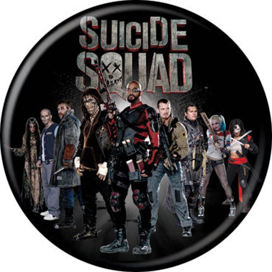 DC Comics 1.25-Inch Button Suicide Squad - Group Silver Logo (85347)