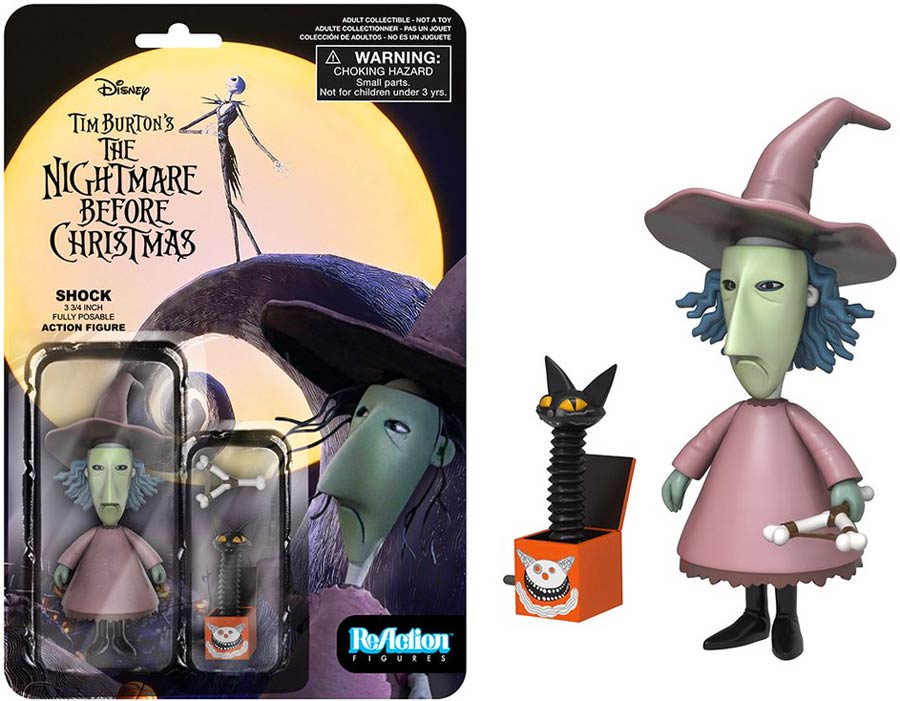 ReAction The Nightmare Before Christmas Shock 4-Inch Action Figure