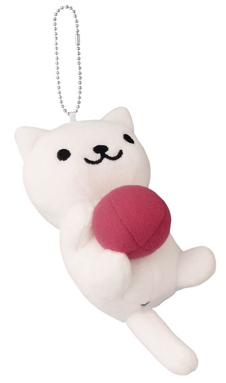 Neko Atsume 6-Inch Plush - Snowball With Red Ball