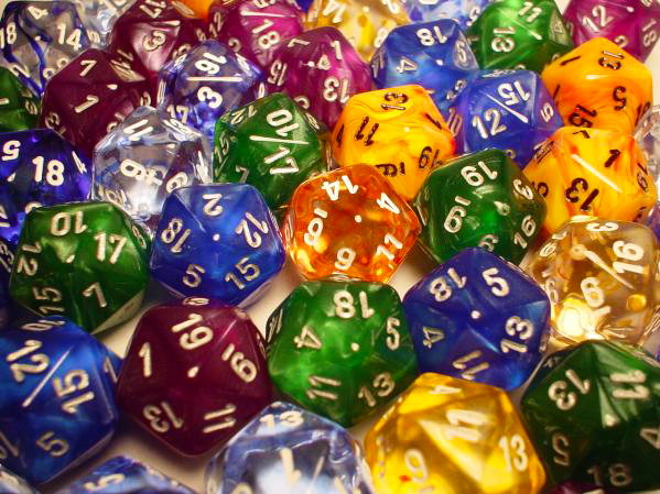 Dice Menagerie #9 Bag of 50 Assorted d20s